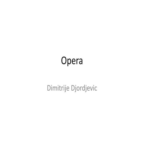 Opera | PPT