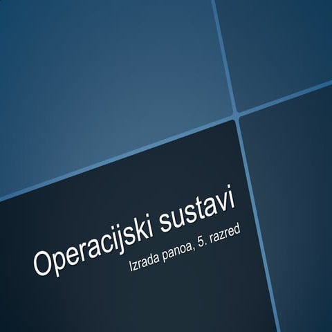 Operacijski sustavi | PPT