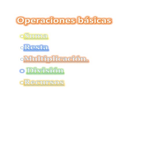operaciones basicas (sumar y multiplicar) | PDF