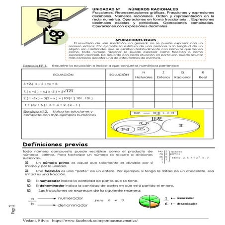 NÚMEROS RACIONALES: Diferentes formas de representar un número racional ...