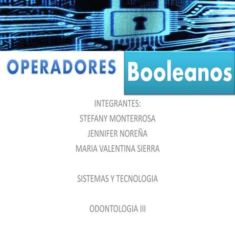 Operadores booleanos | PPTX | Databases | Computer Software and Applications