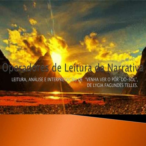 Análise do conto "Venha ver o pôr-do-sol". | PPTX