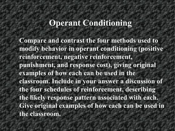 schedules of reinforcement | PPT | Science