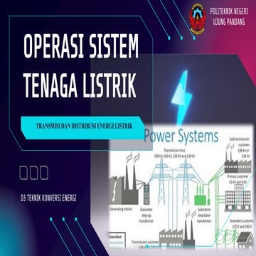 Operasi Sistem Tenaga Listrik Ppt 