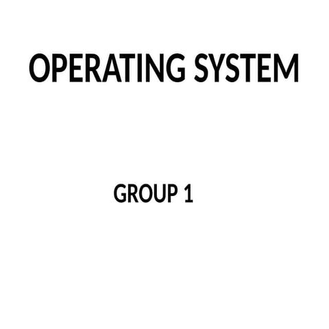 Operating System Powerpoint Presentation Pptx Operating Systems 5775