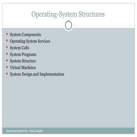 Introduction To Operating System