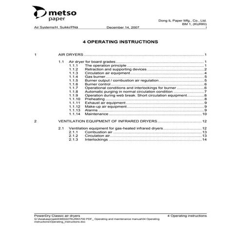 Operating Instructions | PDF