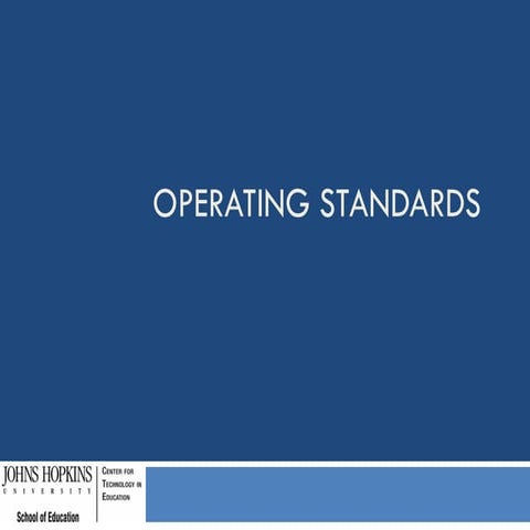 Operating Standards | PPT
