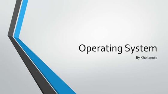 Operating System And Its Function Ppt 4886