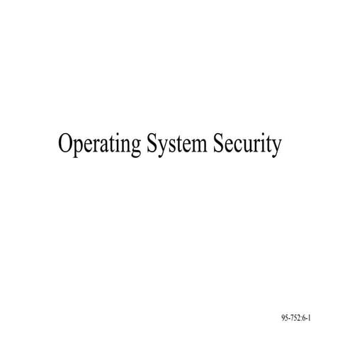 OperatingSystem.ppt | Operating Systems | Computer Software and ...