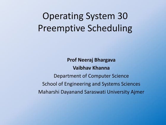 First In First Out And Round Robin Cpu Scheduling Ppt