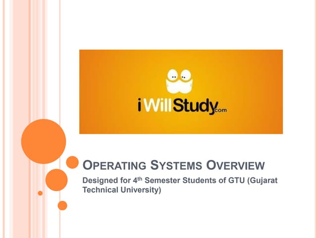 Operating Systems Overview Ppt