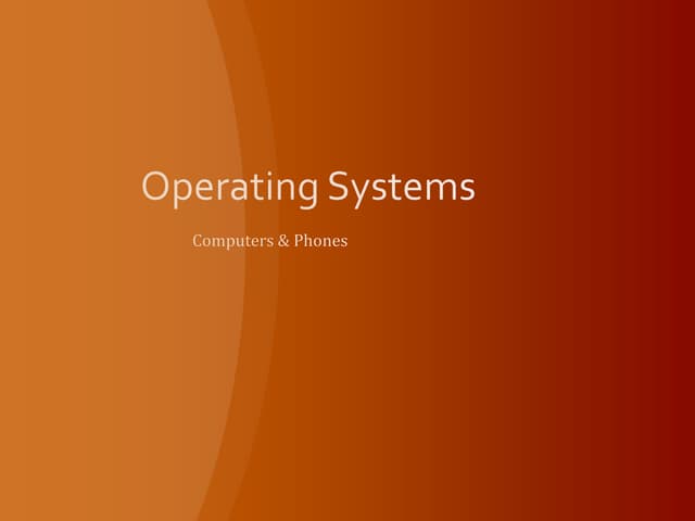 Operating Systems Ppt 0003