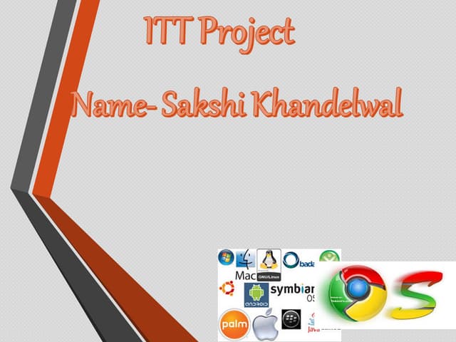 Operating systems for class 9th class | PPT