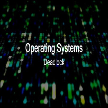 Deadlock in Operating Systems | PPTX