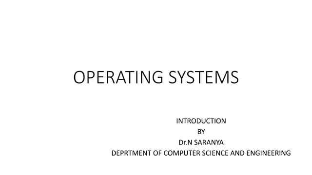 Operating Systemspptx Operating Systems Computer Software And 2388