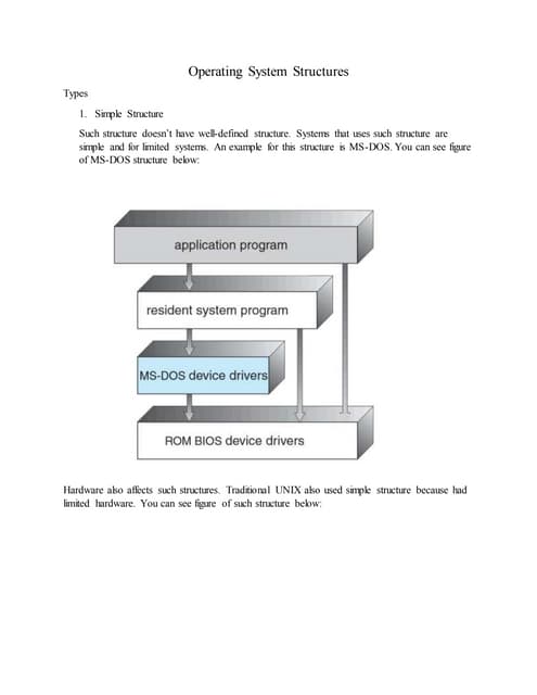 Operating System Structure Ppt 9361