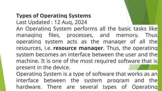 Batch operating system | PPTX | Operating Systems | Computer Software and Applications