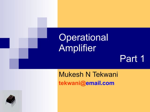 Operational amplifier | PPT