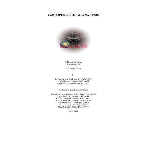 Operational analysis for air force 2025 | PDF