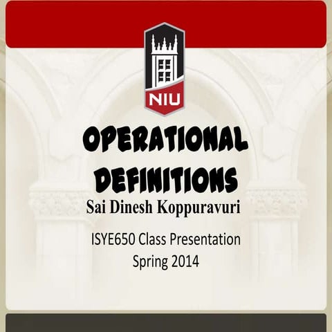 Lean Operational Definitions | PPTX