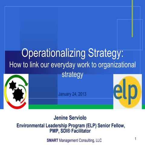 Operationalizing strategy | PPTX