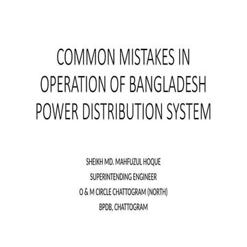 Power distribution Operational Mistakes.pptx