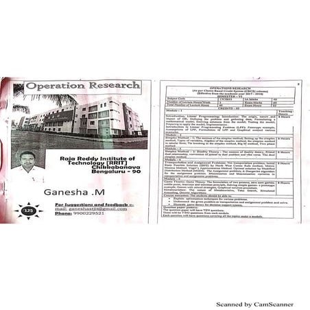 Operational Research module - 5 | PDF | Business | Business and Finance