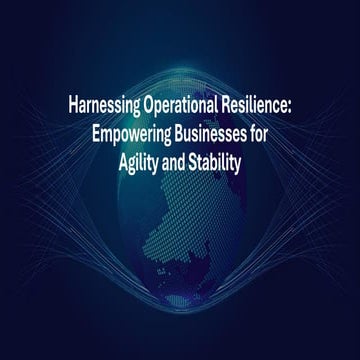 Operational Resilience - Business Continuity - Web SynergiesOperational ...