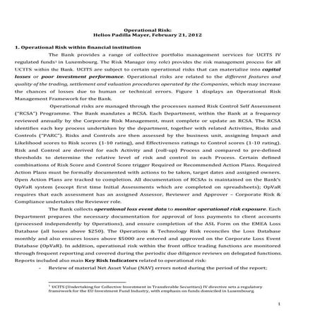 Operational Risk | PDF