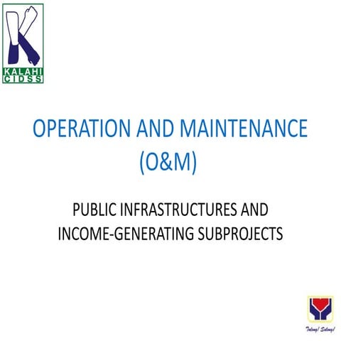 Operation and maintenance (o&m) | PPT