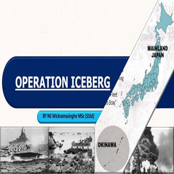 Operation iceberg | PPTX