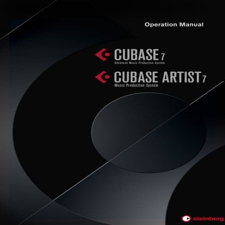 Operation manual cubase | PDF