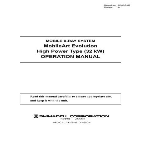 Operation manual m503_e027a | PDF