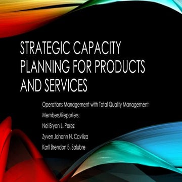 CAPACITY PLANNING | PPT