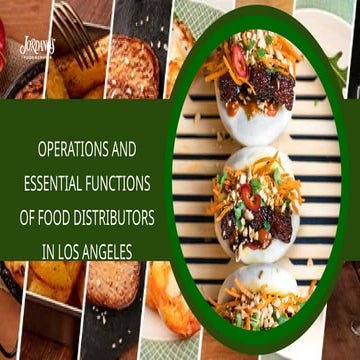 Jordanosfoodservice, Food service