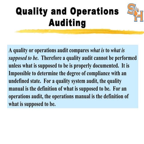 Operations auditing | PPT