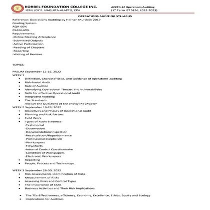 Operations Auditing Syllabus.docx