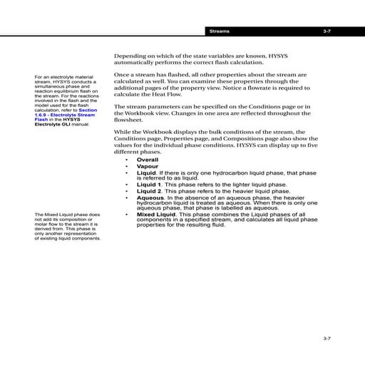 Implementation of a 4 phase flash in HYSYS | PDF