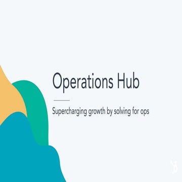 Operations hub implementation 25.01.22