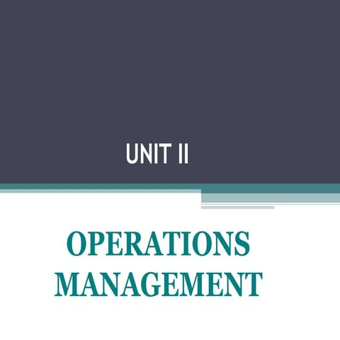 Operations management | PPT
