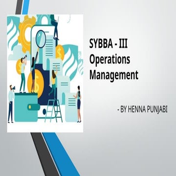 operations management bba and mba unit 5 | PPTX
