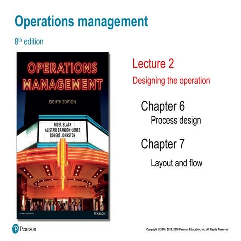 Operation Management book Part Two Chapt 7 | PPT