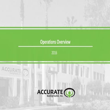 Operations overview 2016 | PPT