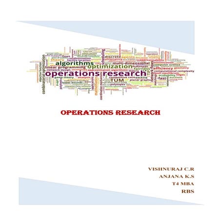 Operations research | PDF
