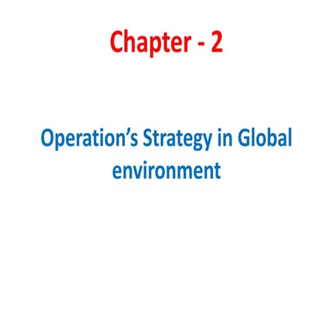 Operations strategy | PPTX