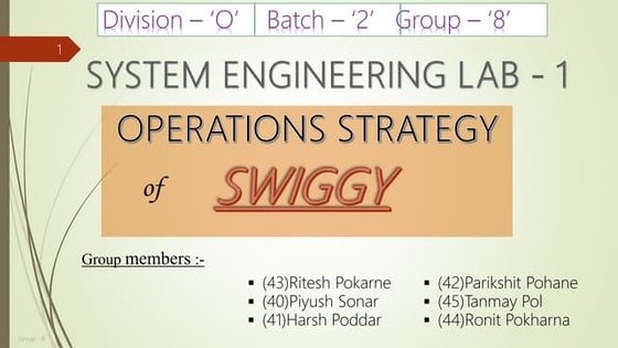 Swiggy .. case study | PPTX | Business | Business and Finance