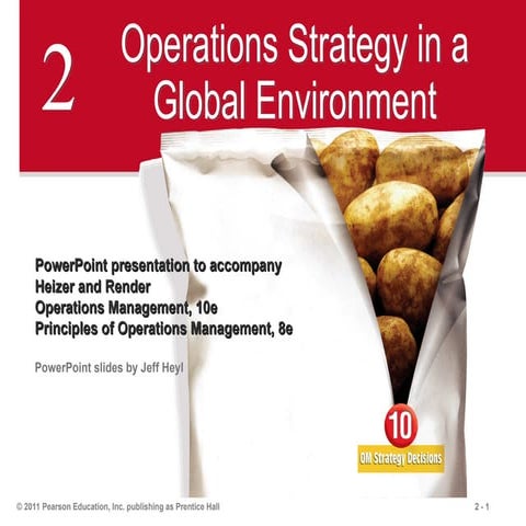 An operations strategy is a long-term plan that guides how a company ...