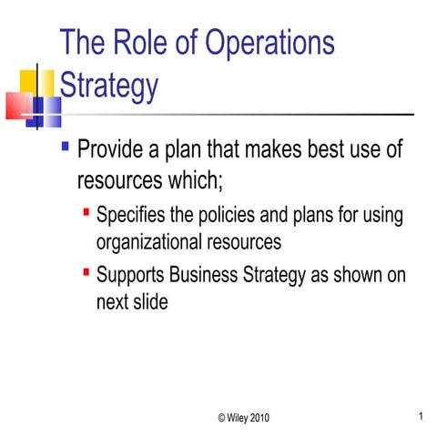 Operation strategy | PPT