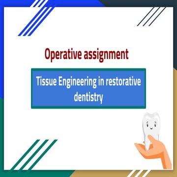 Tissue Engineering in restorative dentistry | PDF